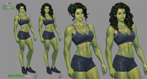 Ранние концепты Женщины Халк из сериала Женщина Халк Адвокат Marvel Ero Эротика She Hulk