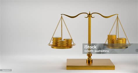 무역 관계 개념 금융 거래소 흰색 배경에 동전으로 무게 3d 렌더링 동전에 대한 스톡 사진 및 기타 이미지 동전 저울 규모 Istock