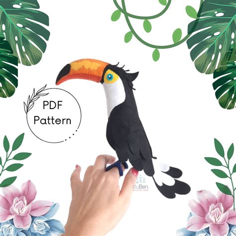 Pdf Patternfelt Pattern Toucanfelt Toucan Pattern Birds Pattern Pdf Pattern Toucan Felt
