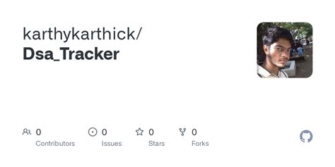 Github Karthykarthick Dsa Tracker