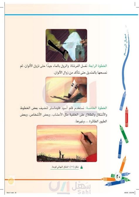 الألوان الدافئة والباردة التربية الفنية 2 ثاني ابتدائي المنهج السعودي