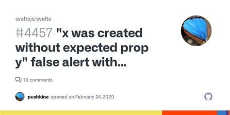 X Was Created Without Expected Prop Y False Alert With Binding When