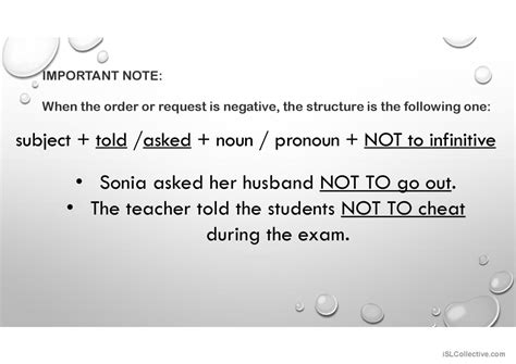 Reported Speech Commands And Requests… English Esl Powerpoints