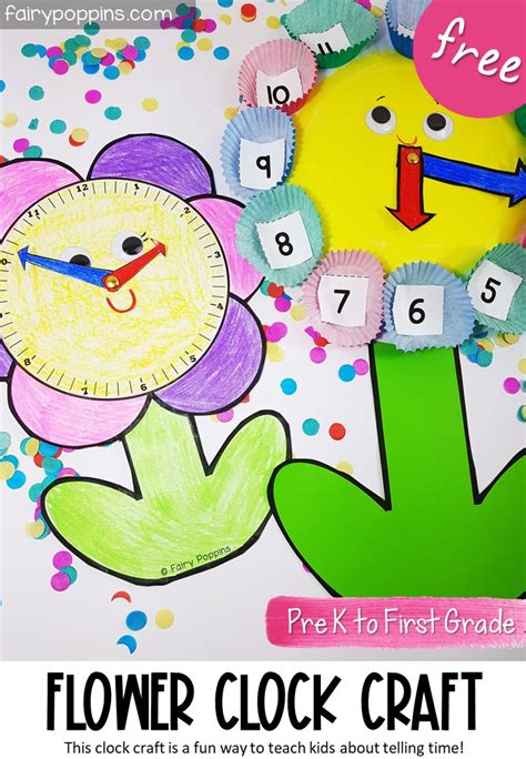 Flower Clock Crafts Fairy Poppins