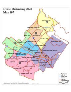 Map 107 District Irvine