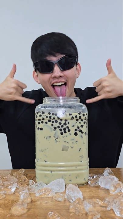 세상에서 가장큰 말차 버블티 Youtube