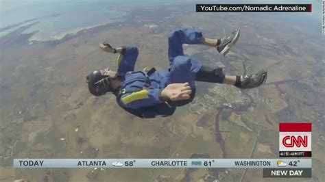 Parachute Fails During Skydiving Stunt Cnn Video