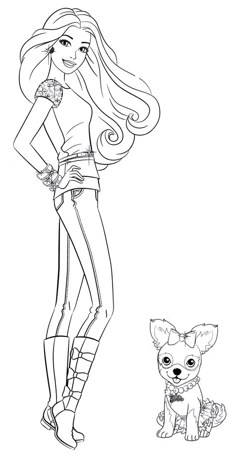Розмальовки Барбі