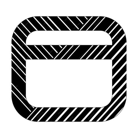 Premium Photo Window Maximize Icon Black White Diagonal Lines