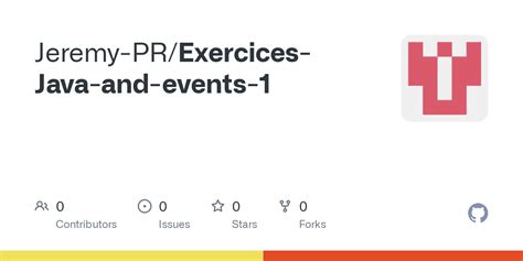 Github Jeremy Prexercices Java And Events 1