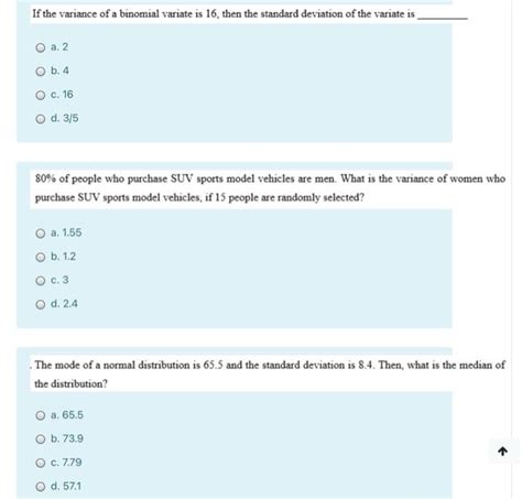 Solved If The Variance Of A Binomial Variate Is 16 Then The