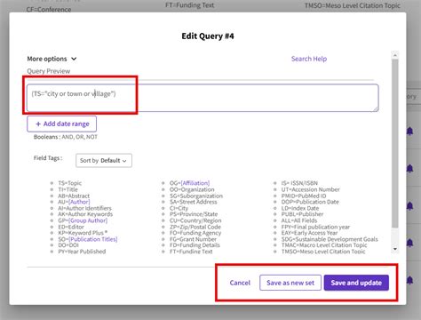 Advanced Search Query Builder Web Of Science