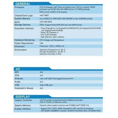 Pcom B216vg Vi Ecc Intel Arrandale Processor Based Type Vi Com Express Module At Best Price In