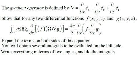 Solved The Gradient Operator Is Defined By V Et Et E Ox Y