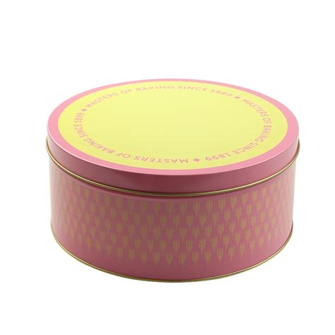 Round Chocolate Tins Printed Cookie Tin Box Mjh