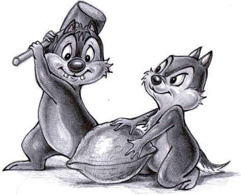 Chip On Deviantart Easy Disney Drawings Disney Drawings