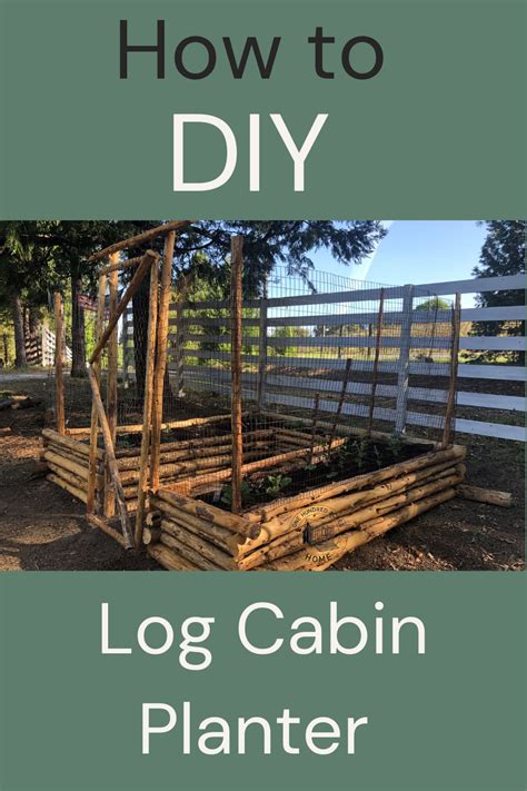 Log Cabin Raised Planter Bed Raised Planter Beds Raised Garden Beds