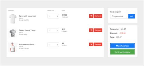 Tailwind Css Shopping Cart Template Example