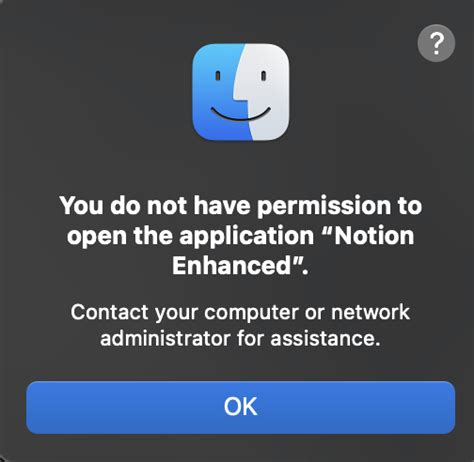 Apple M1 I Do Not Have Permission To Open Notion Enhanced · Issue 22
