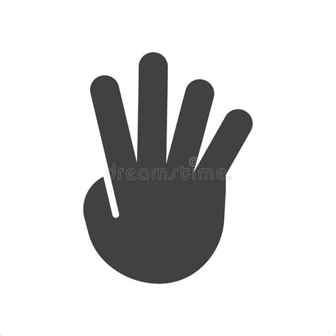 Hand Symbol Hand Gesture Icon Stock Illustration Illustration Of