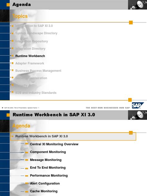 runtime workbench in sap xi 3 0 pdf information technology management computing