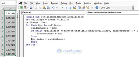 Excel Vba Random Number Generator With No Duplicates 4 Examples