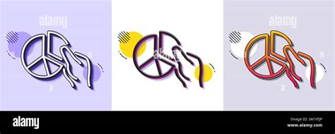 Pie Chart Line Icon Presentation Graph Sign Halftone Dotted Pattern Vector Stock Vector Image