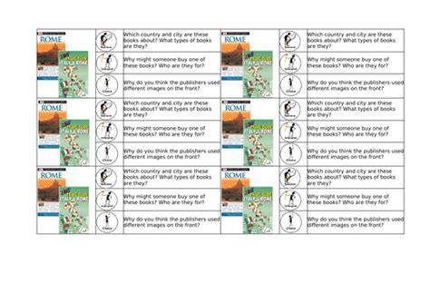 Travel Guide Comparison Ric Guided Reading Teaching Resources Travel Guide Comparison Ric Guided Reading Teaching Resources