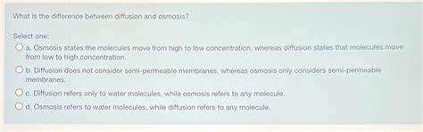 Solved What Is The Difference Between Diffusion And Chegg