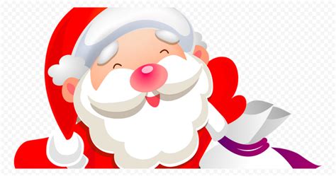 Vector Cartoon Santa Claus Smiling Face Png Citypng
