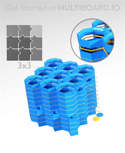 9x9 Tiles 3x3 Board Multi Material Stack 3d Model By Multiboard On Thangs