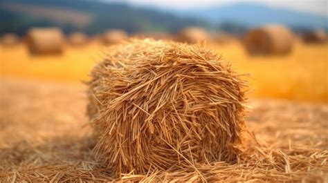 Premium Photo Dry Yellow Hay Stack Haystack
