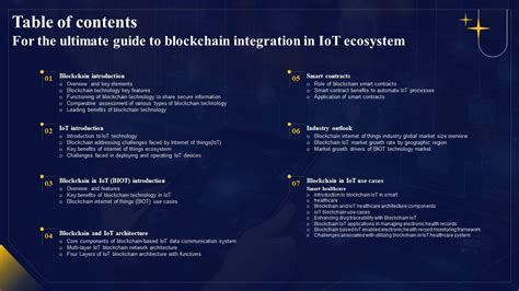 Table Of Contents The Ultimate Guide To Blockchain Integration In Iot