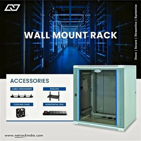Metal White Server Rack U Combo Wall Mounted Rack Kg At