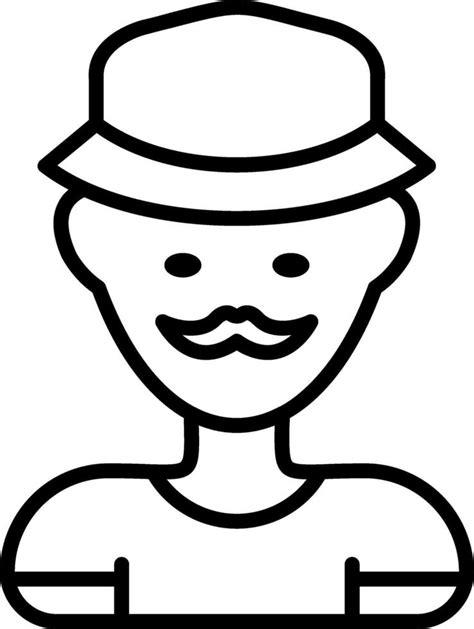Man Line Icon 53497443 Vector Art At Vecteezy