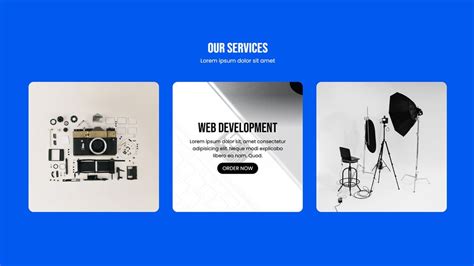 Responsive Service Section With Animated Overlay Youtube