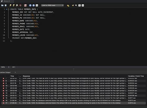 Mysql Error Code 1046 No Database Selected Select The Default Db