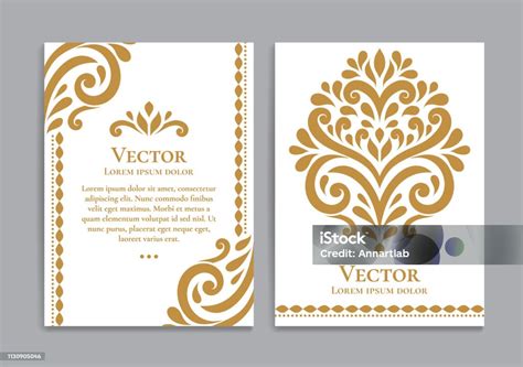 골드와 화이트 빈티지 인사말 카드입니다 고급 벡터 장식 템플릿입니다 초대장 전단지 메뉴 브로셔 엽서 배경 배경 화면 장식 포장 또는 원하는 아이디어에 좋습니다 0명에 대한