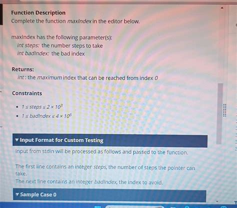 Function Description Complete The Function Studyx