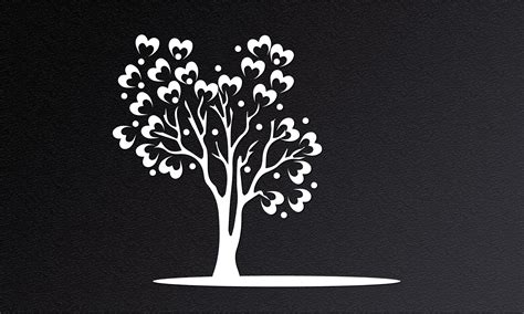 Love Tree Wall Art SVG Graphic By St Creative Fabrica