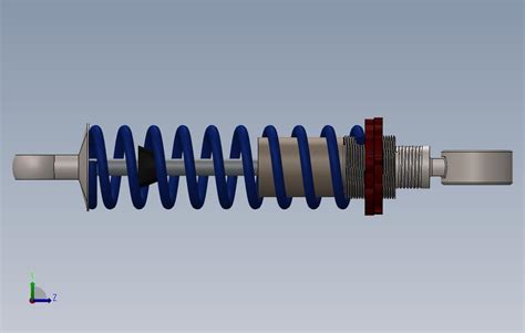 减震弹簧 Solidworks 2012 模型图纸免费下载 懒石网