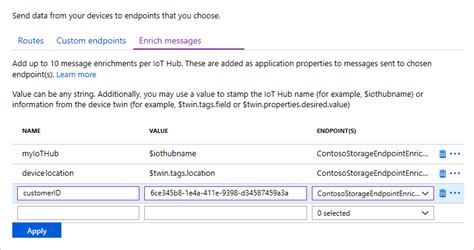 Tutorial Use Message Enrichments Azure Iot Hub Azure Docs