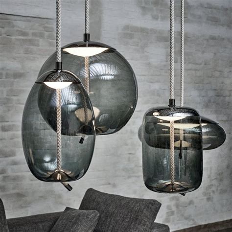Modern Geometric Pendant Light Large Glass Pendant Light Pinglighting