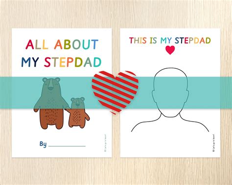 All About My Stepdad Book Father S Day Gift Birthday Etsy