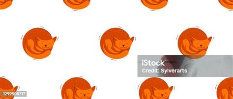재미있는 만화 고양이 자 원활한 벡터 섬유 배경 패턴 잠벽지 또는 어린이를위한 침구 유치한 일러스트 이미지 고양이 새끼에 대한 스톡 벡터 아트 및 기타 이미지 Istock