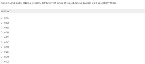 Solved A Random Variable X Has A Normal Probability Chegg Com