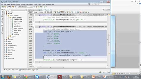 การใส่สี Java Gui Youtube