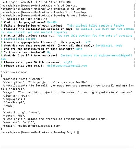 GitHub Ndj Readme Generator