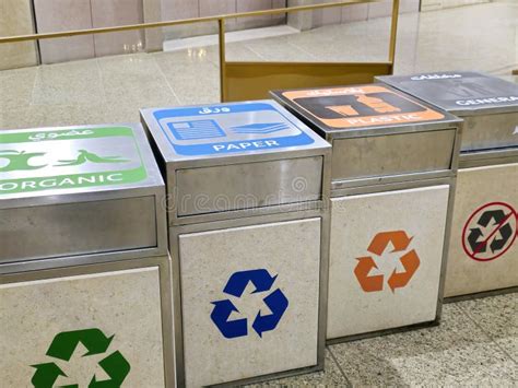 Organic Plastic Paper General Metal Trash Bin For Different