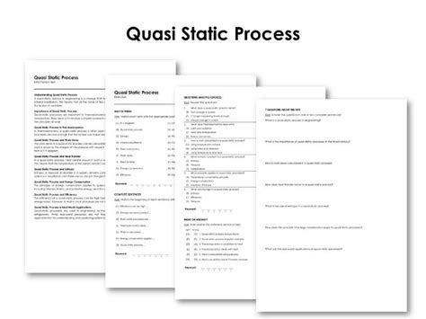Quasi Static Process Teaching Resources